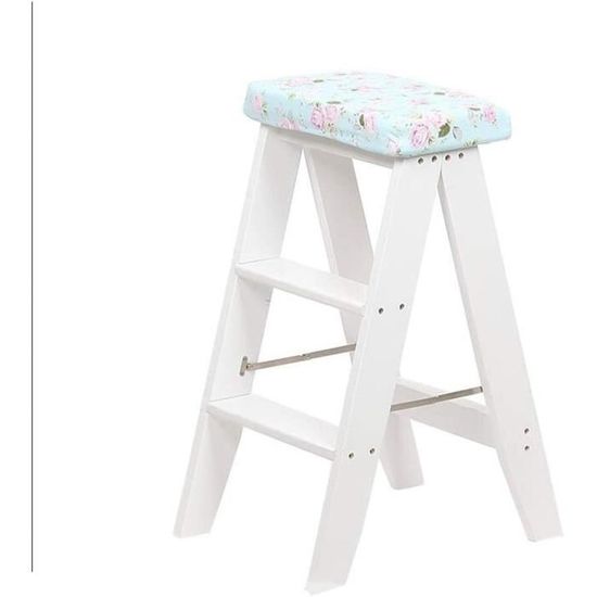 AGLZWY Pliant Tabouret D'échelle 3 Étapes en Salle Cuisine Usage Double ...