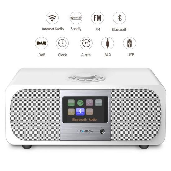 LEMEGA M3+ Smart Music System (2.1 Stéréo) Avec Wi-Fi, Radio Internet, Spotify, Bluetooth, DLNA ...