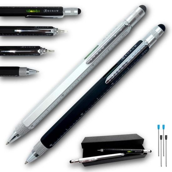 Stylo Bille Rechargeable Lot de 2 Outil Multifonction Stylet Tablette ...