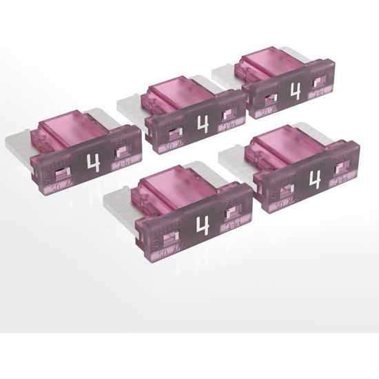 Mini Lp Fusibles À Lame 2A - 30A Fusible Enfichable D'Automobile Choix : 4A Ampère Rose, 5 Pcs ...