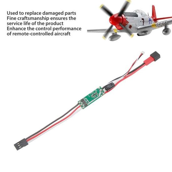 LEC RC Airplane ESC Portable RC Motor Speed Controller Durable Airplane ...