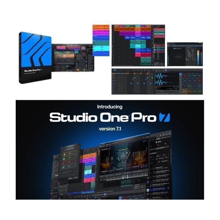 PreSonus Studio One Pro 7 Le logiciel DAW ultime pour les créateurs - Cdiscount Informatique
