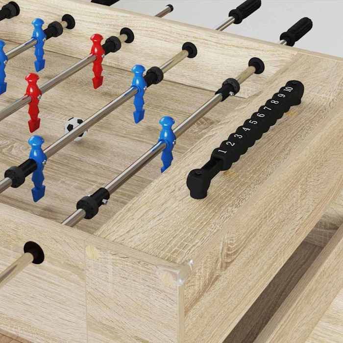 PROMOTION Table de Foosball Chêne Sonoma 125x60,5x80 cm 232346 ...