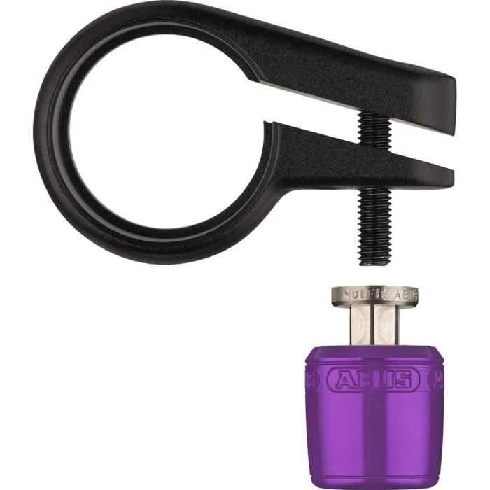 Antivol pour selle de vélo - ABUS - NutFix M5 - Violet - 30mm - Métal ...