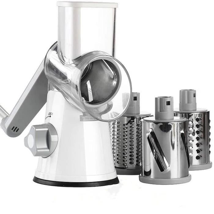 Blanc - Râpe à fromage multifonctionnelle, Trancheuse à légumes ...