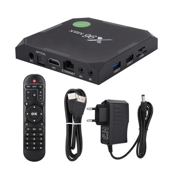 HENGL X96Max + SUBTV S905X2 Double boîtier Wifi + BT Smart TV Box pour ...