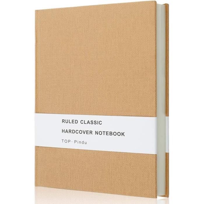 Carnet De Notes Épais Avec Grande Couverture Rigide Kraft 296 Pages 80 ...