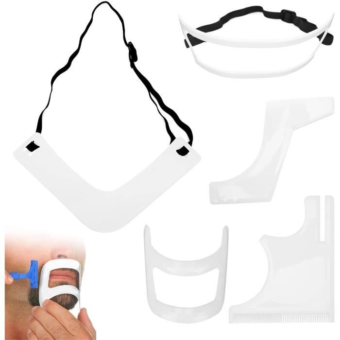 5Pcs Peigne Contour Barbe Traceur Gabarit Barbe Homme Outil Traçage ...