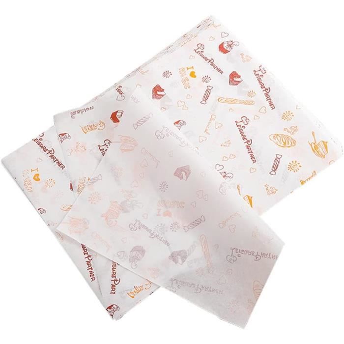 100 Feuilles Fromage Wrap Papier, Papier Emballage Alimentaire, Étanche ...