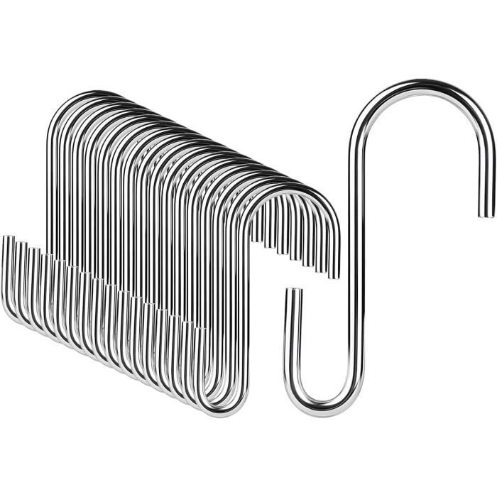 30 Pièces Crochet S,Crochet En S Inox,Crochet En S Metal Multifonctions ...