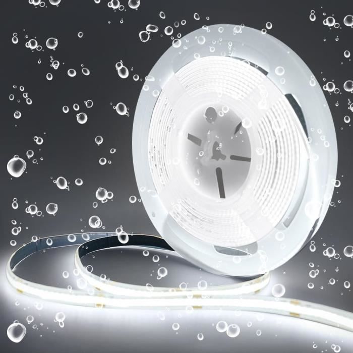 Arote Ruban Led Cob 24v Étanche Blanc Froid 6000k 5m Bande Led Cob