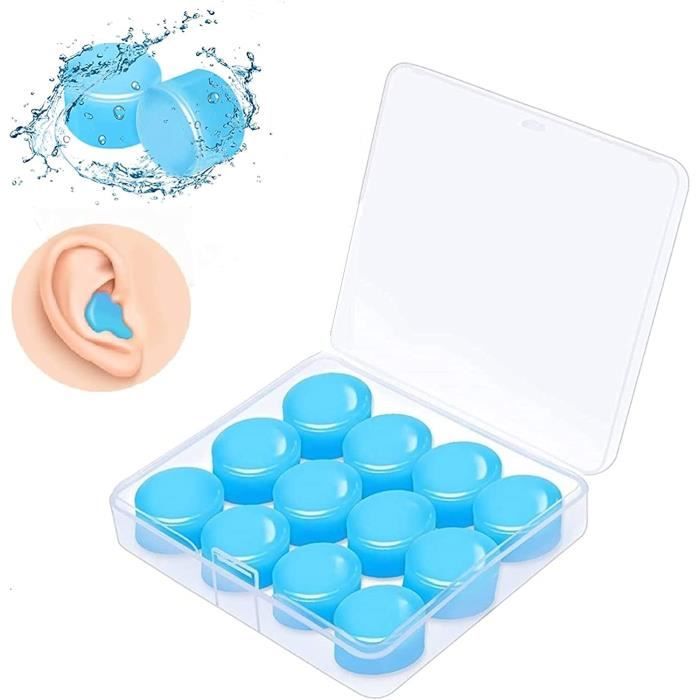 Lot de 6 paires de bouchons d'oreilles en silicone souple ...