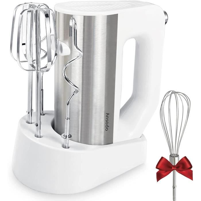 Batteur Electrique Cuisine, Batteur Électrique 550W, 5 Vitesses et ...