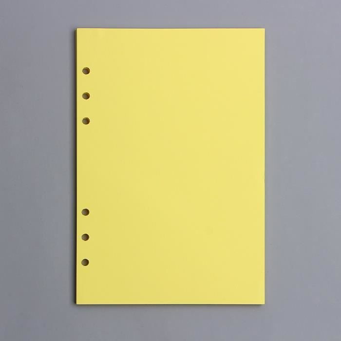 A5 - page intérieure jaune - Carnet De Notes En Spirale, Classeur À ...