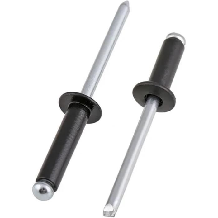 Rivets Auto-Obturants À Tête Dôme En Aluminium Noir M2.4 M2.8, 2.4Mm 2 ...