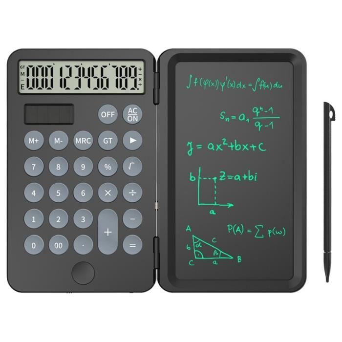 Calculatrice solaire avec tablette d'écriture muette Portable et ...