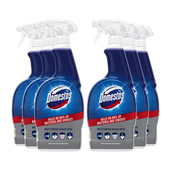Domestos Multi-Purpose Bleach Surface Cleaner Disinfectant Spray 6 Pack ...