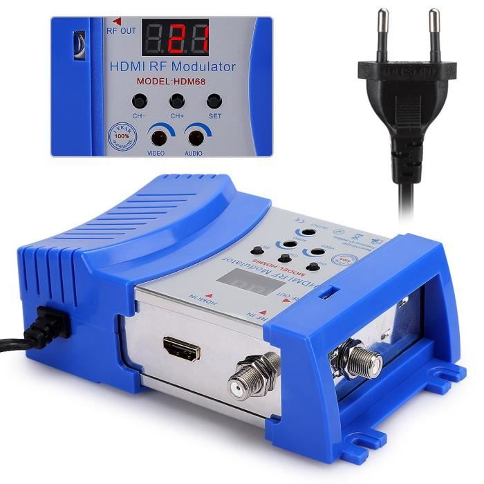 EBTOOLS Modulator HDM68 Modulateur HD HDM68 numérique HDMI RF VHF / UHF ...