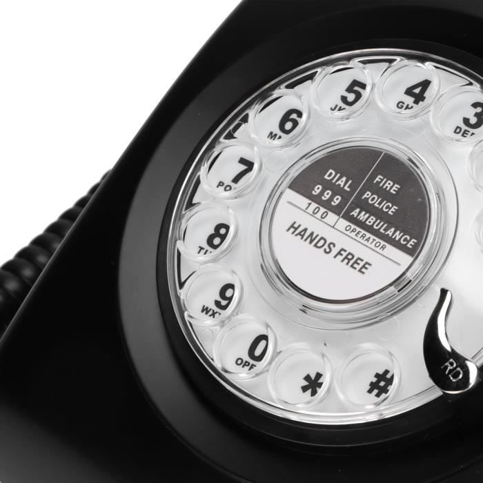 ROM Téléphone Fixe Rotatif Rétro Des Années 60 À L'Ancienne, Cadran Rotatif Classique, Filaire ...