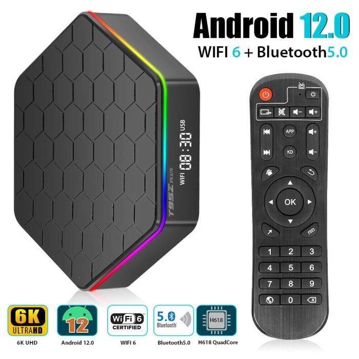 Android TV Box, Android 12.0 Box 2GB RAM 16GB ROM Support 6K 10/100M ...