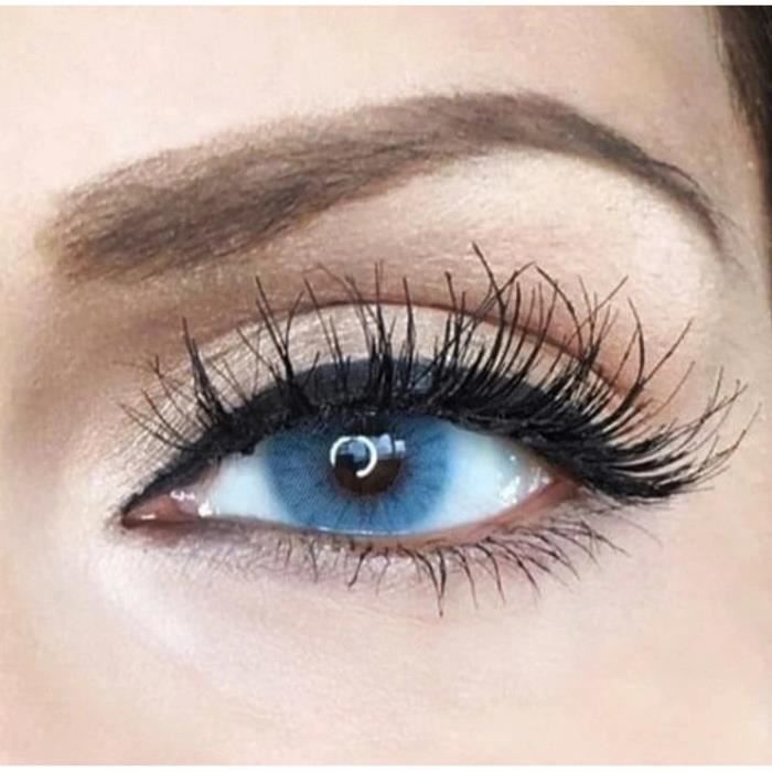 MYSALENS® Lentilles De Contact De Couleur Hidrocor Azul Avizor Solution ...