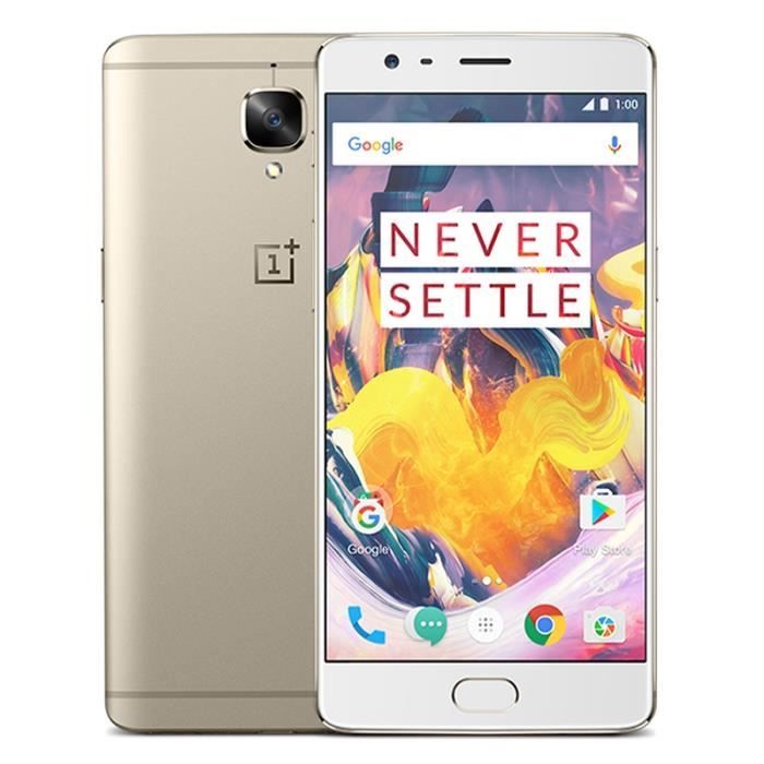 Oneplus 3T 6 + 64GB Oneplus Trois T A3010 4G LTE Double Sim Android 6.0 ...