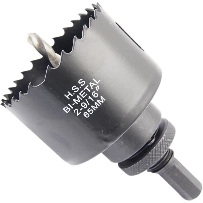 Scie Cloche 65 Mm, Fraise Ronde Avec Mandrin A2, Foret 4341, Profondeur ...