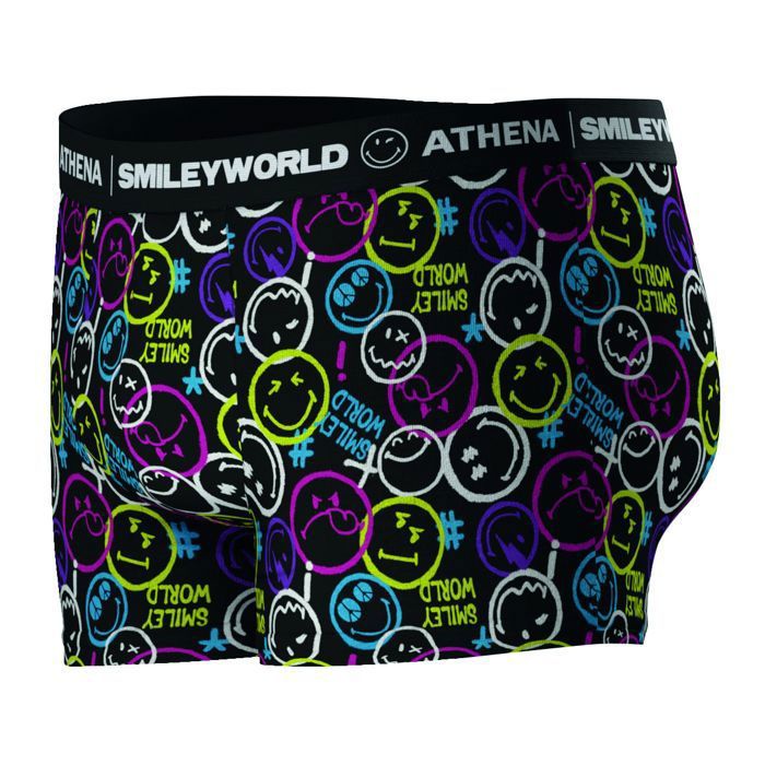 Boxer homme SmileyWorld® I Athena Noir - Cdiscount Prêt-à-Porter