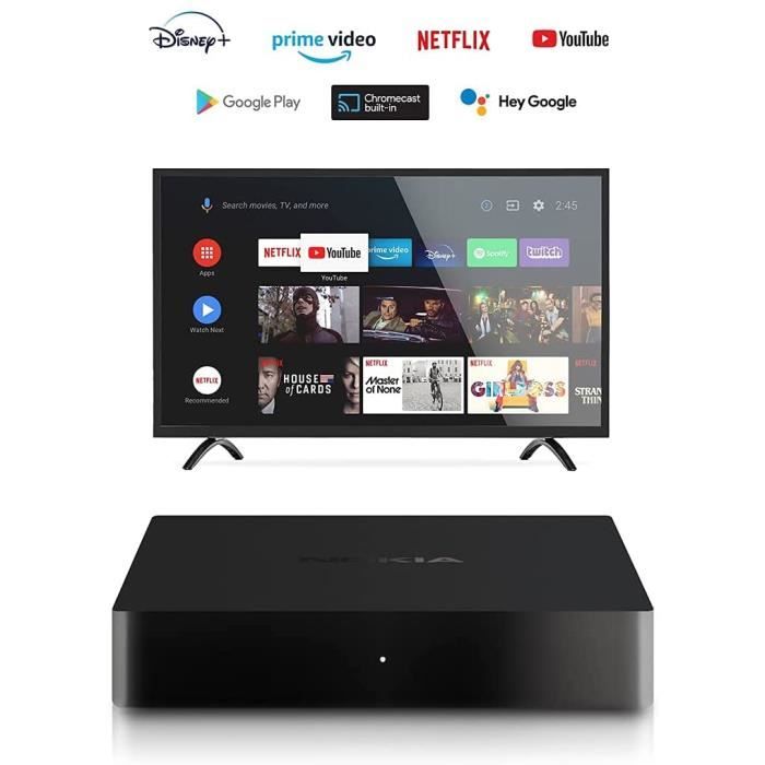 Nokia Smart TV Box 8000, An oid TV, 4K Ultra HD TV, H 10, avec ...