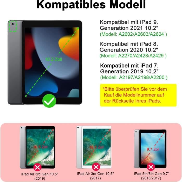 Étui Clavier Pour Ipad 9e Génération 2021 8e Génération 2020 7e
