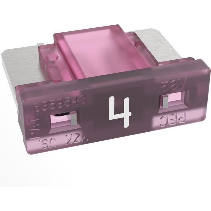 Mini Lp Fusibles À Lame 2A - 30A Fusible Enfichable D'Automobile Choix : 4A Ampère Rose, 5 Pcs ...