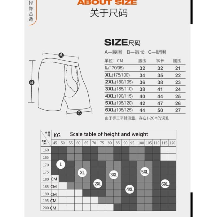Boxer-shorty,Boxer de grande taille pour hommes,sous-vêtements de poche ...