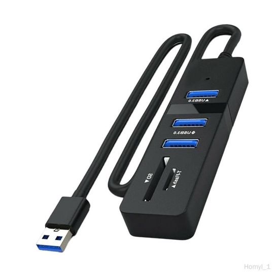 USB 3.0 Hub Multi Splitter TF SD Card Slot Facile à configurer pour ...