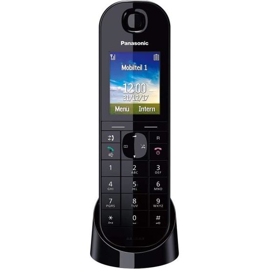 Telephone sans fil Panasonic KX-TGQ400GB noir - Cdiscount Téléphonie