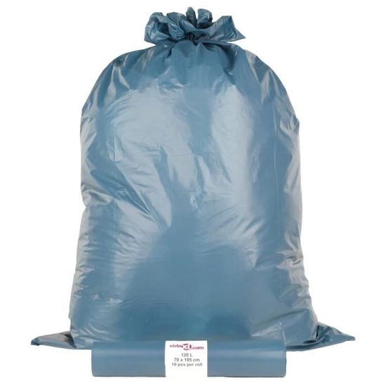 Sacs poubelles 100 pcs bleu 120 L - SALALIS - SP0131 - Cdiscount Au ...
