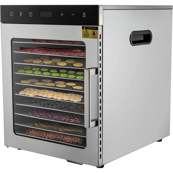 220V 800W 10-12 Tray Déshydrateur Dehydrator Alimentaire Machine À ...