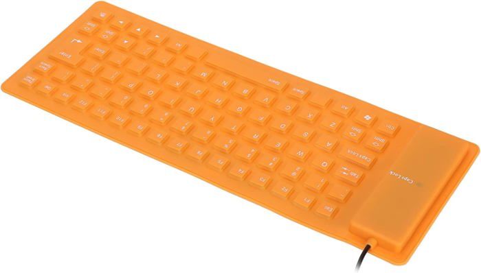 Roll Up Clavier Clavier Flexible Sans Fil Silicone Clavier En Silicone ...