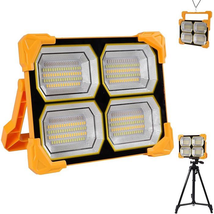 300W rechargeable led spotlight outdoor led spotlight 26000mAh ...