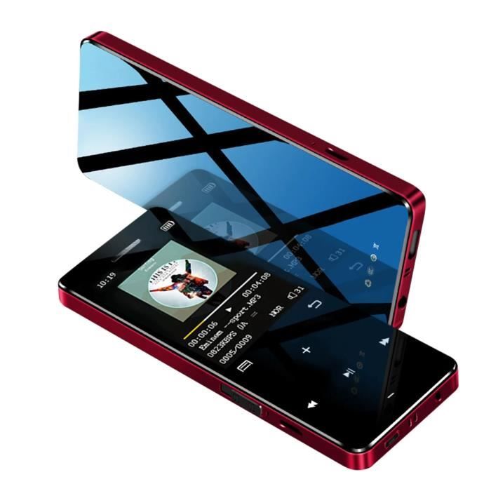 8 GO - Rouge - Lecteur MP3 avec Bluetooth 5.0, HIFI, radio FM, parleur ...