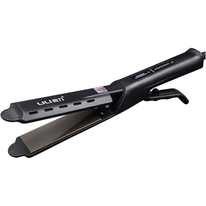 Fer à Lisser, Lisseur Cheveux Professionnel, Crimping Iron Crimper Hair ...