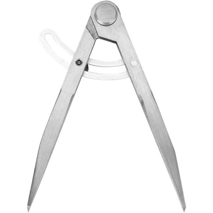 AJW-Compas en cuir de diviseur réglable en acier verrouillable réglable ...