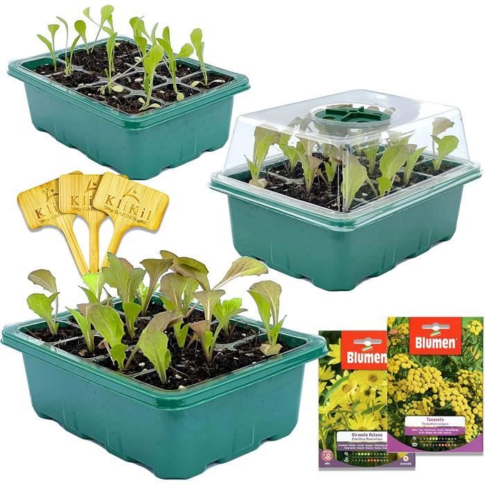 Plaque semis bac a semis - 36 Compartiments pour Vos semis. Ensemble ...