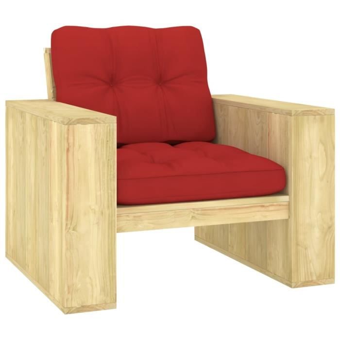 Mobilier Superbe | Chaise avec coussins | Fauteuil de Jardin | Chaise ...