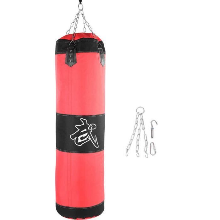 Sac de sable de boxe - Red - 100cm - Tissu Oxford - Usage intensif ...