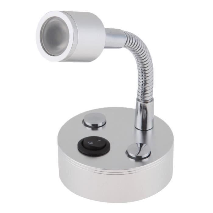 Bateau Rv 12v 1w Led Chevet Liseuse Murale Surface argent HILABEE2 ...