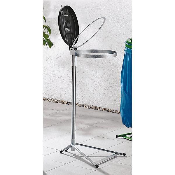 Support sacs-poubelle pour sac de 120 l - support fixe galvanisé ...