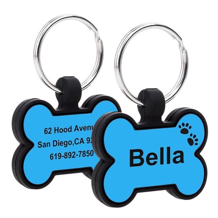 Personalized Soft Silent Dog Tag Waterproof Silicon Pet Dogs Cat ...