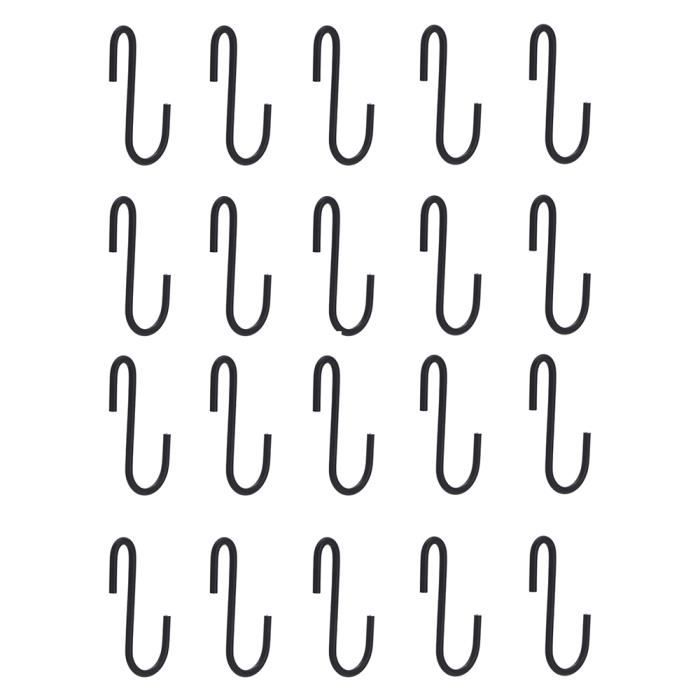 20 Pcs Crochets Acier Inoxydable Crochets en Forme S Crochets de ...