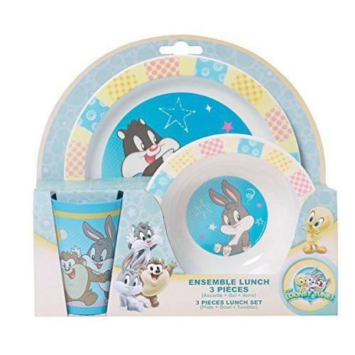 Fun House Baby Looney Tunes Ensemble lunch : 1 verre 1 assiette 1 bol ...