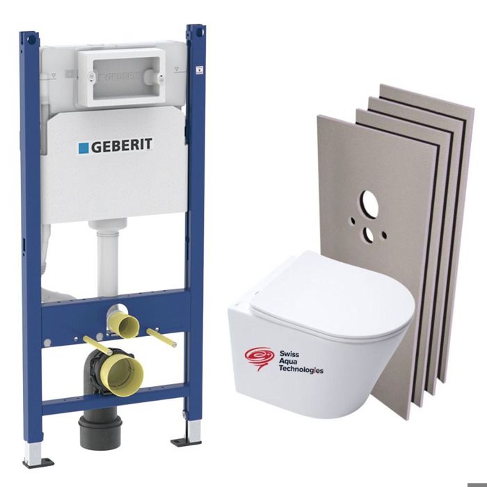 Geberit - Pack WC Bati-support Geberit + WC Swiss Aqua Technologies ...